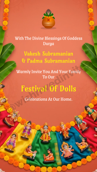 Garba Invitation Video Maker | Navarathri Dandiya Invite - Wish N Wed