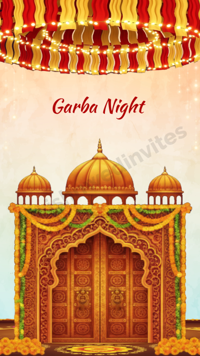 Editable Navratri Garba Invitation Video Template - Wish N Wed