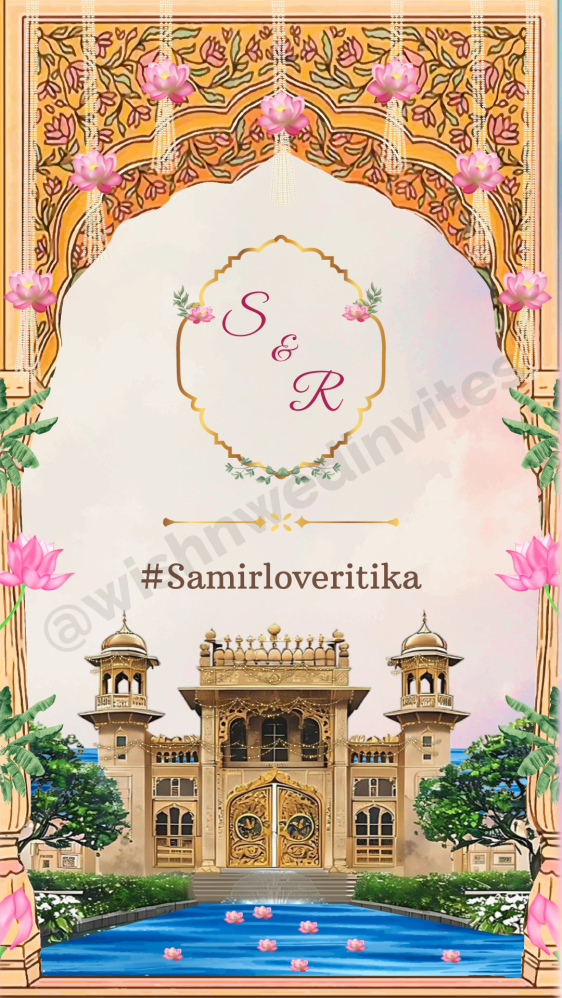 Muslim Wedding Video Invitation Maker Nikaah & Walima, Rukhsati Invites ...