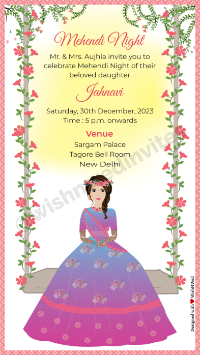 Reception Party Invitations Template ( Editable ) - Wish N Wed