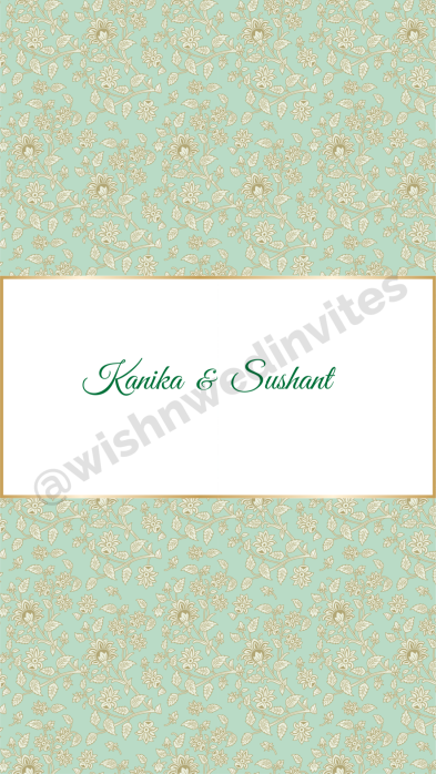 Editable Punjabi Roka Invitation Video Templates - Wish N Wed