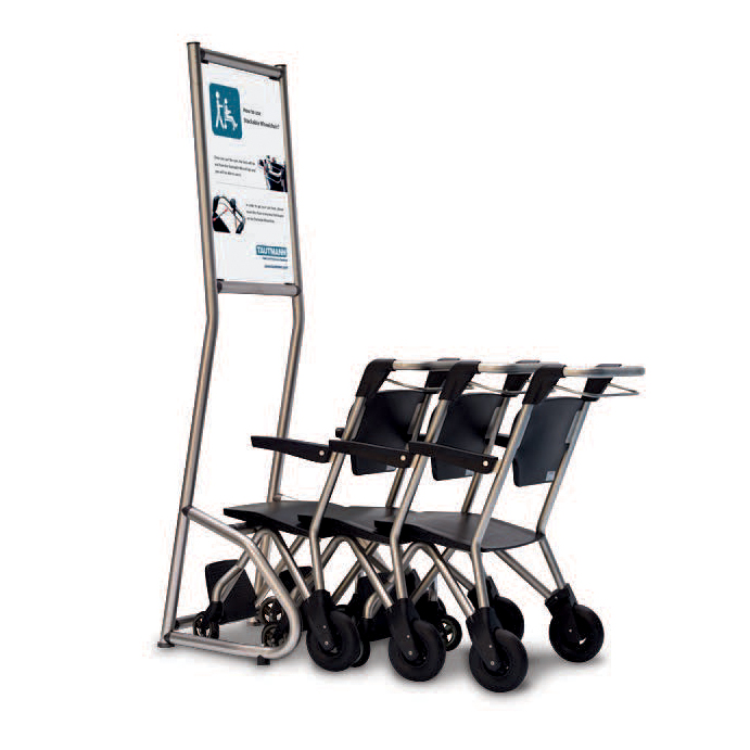 Stackable wheelchairs join the trolley brigade - Freedom2Live