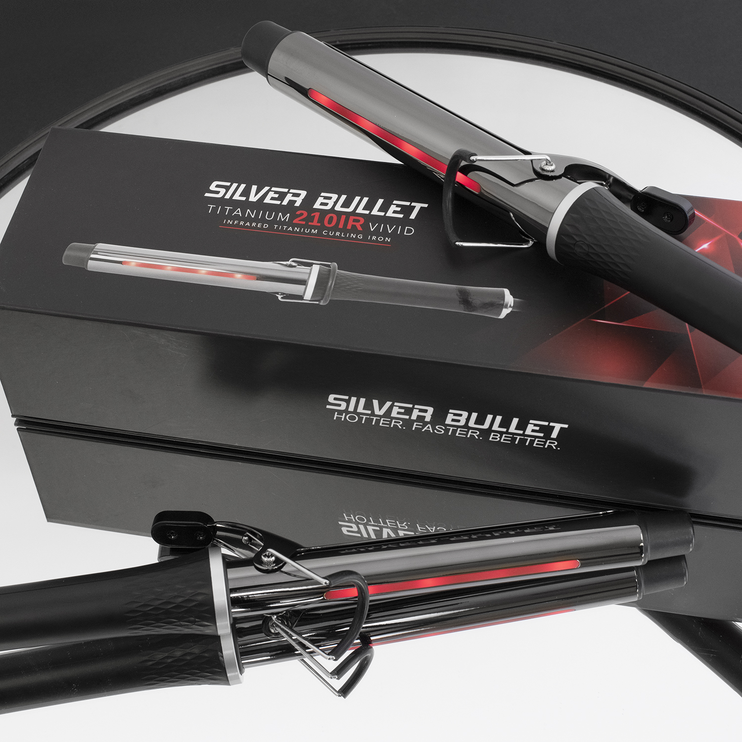 Welcome the Silver Bullet Titanium 210IR Vivid Infrared Curling Iron In ...