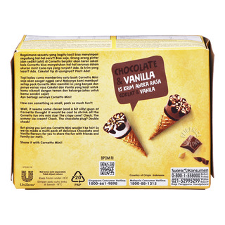 Cornetto Mini Ice Cream Cone - Chocolate & Vanilla