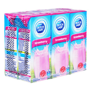 Dutch Lady Pure Farm UHT Flavoured Milk - Strawberry