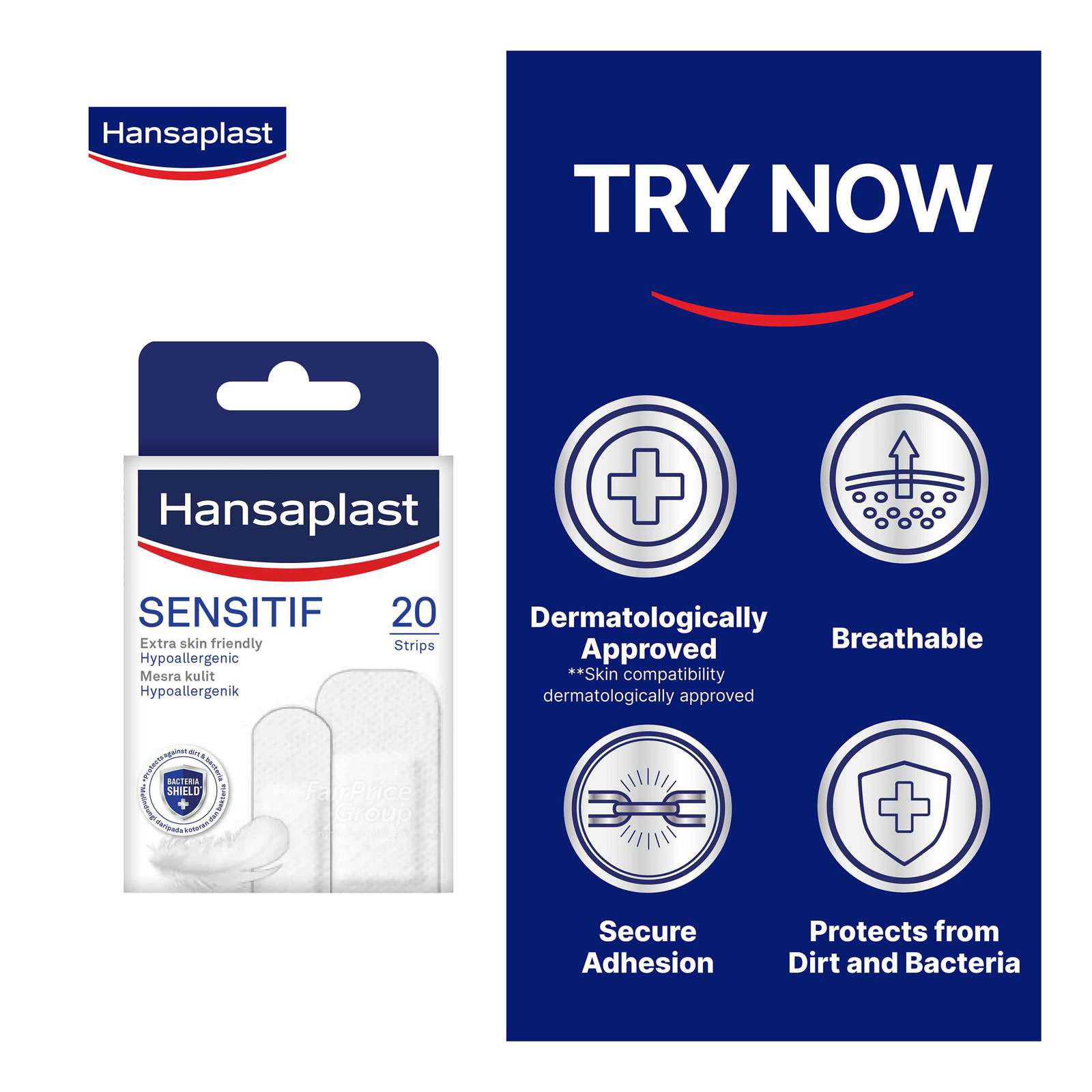 Hansaplast Plasters - Sensitive | NTUC FairPrice