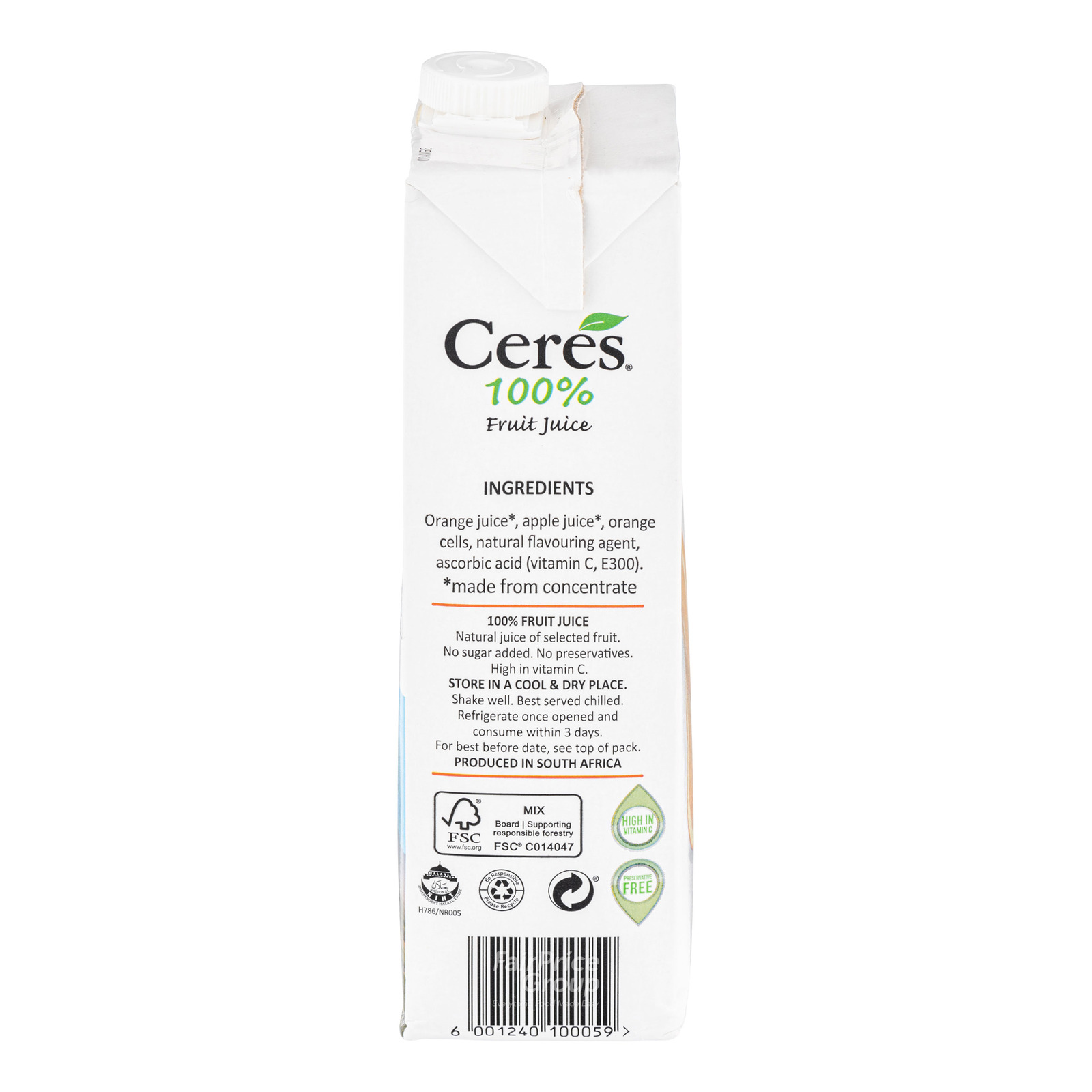Ceres 100% Juice Blend Packet Drink - Orange | NTUC FairPrice