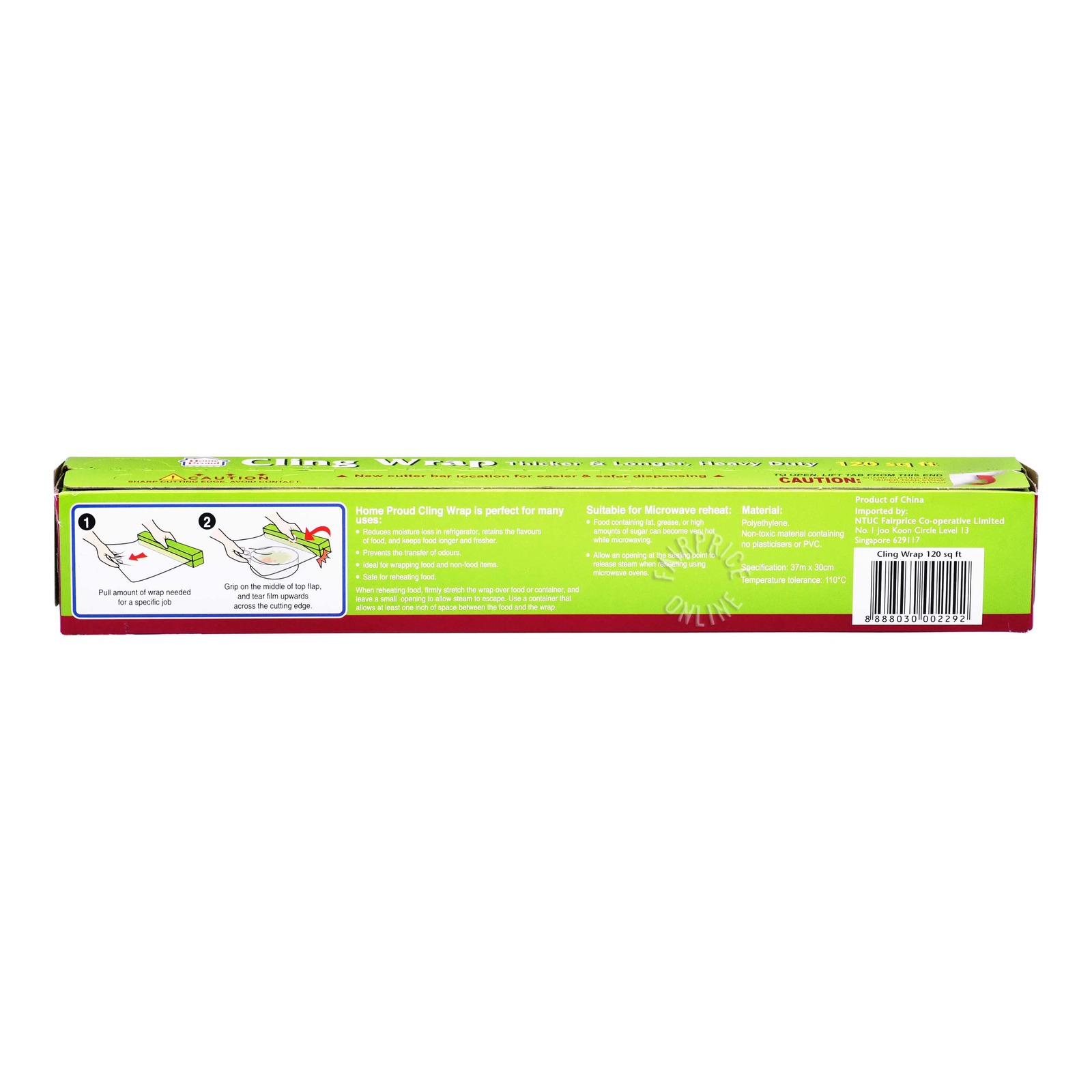 HomeProud Cling Wrap (120 square feet) | NTUC FairPrice