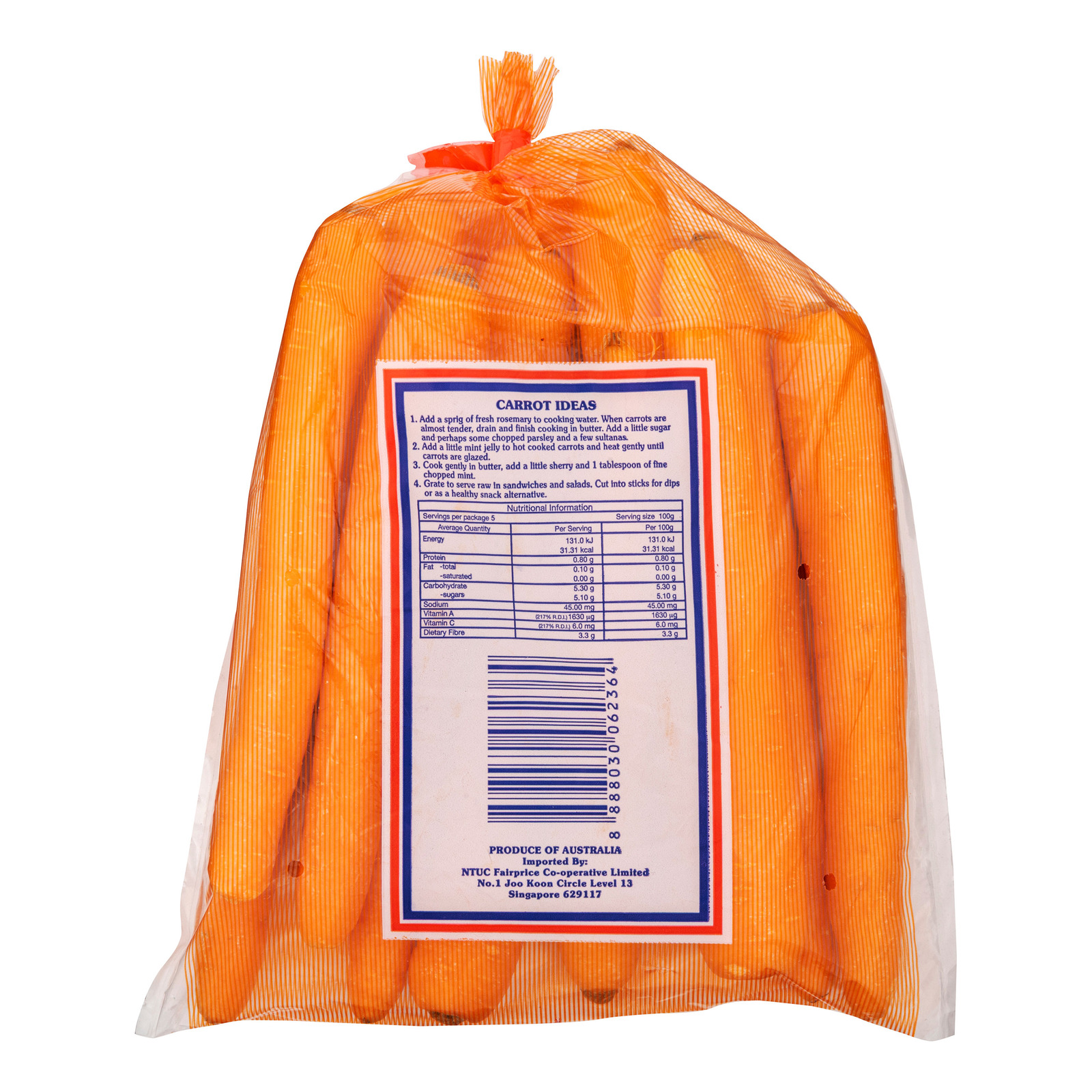 Pasar Prepacked Carrots | NTUC FairPrice