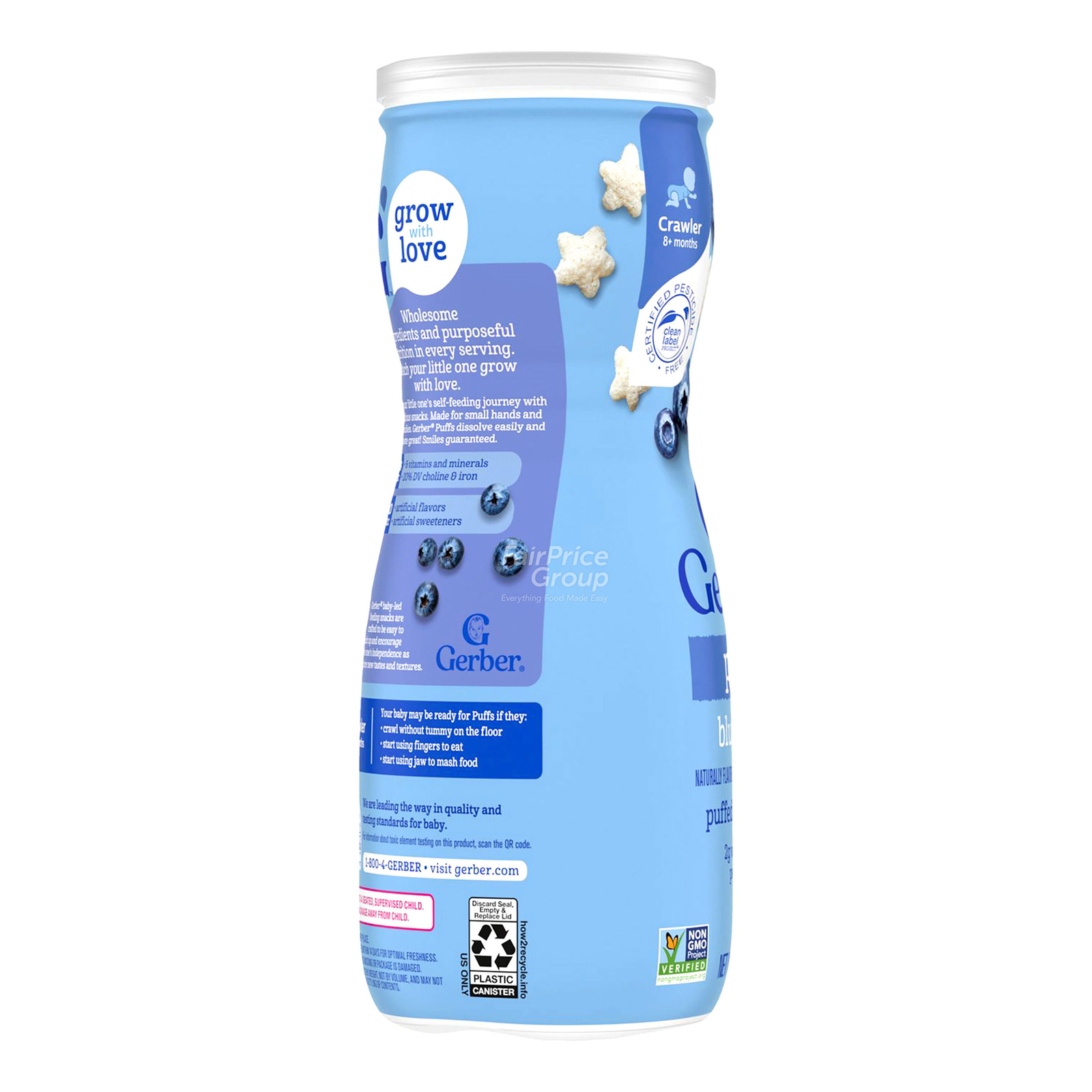 Gerber Graduates Baby Puffs - Blueberry | NTUC FairPrice