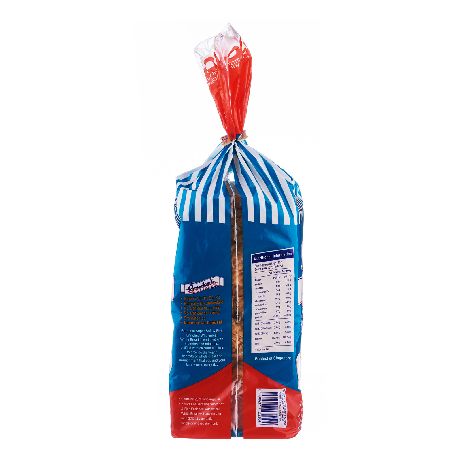 Gardenia White Bread - Wholemeal (Super Soft & Fine) | NTUC FairPrice