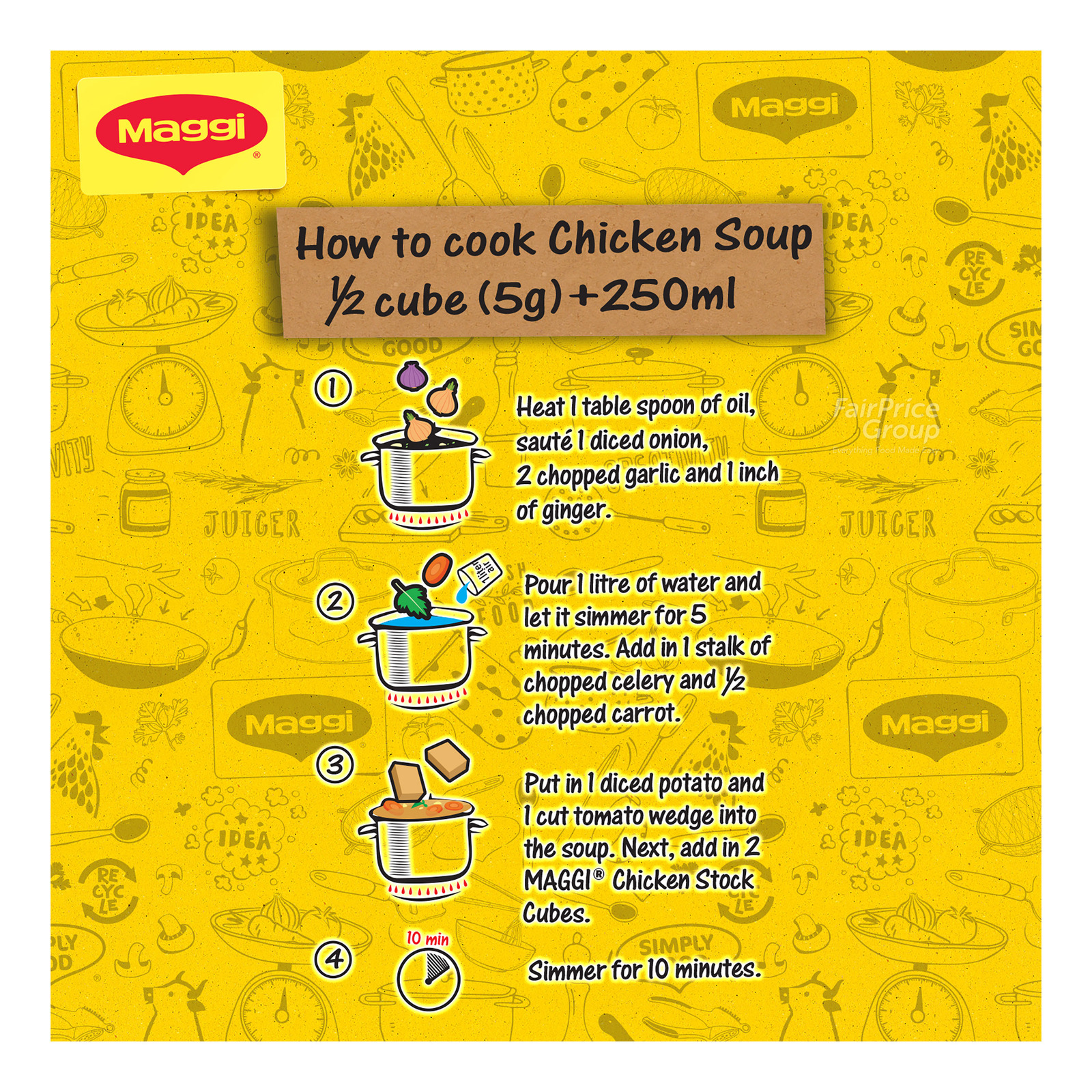 Maggi Stock Cubes - Chicken | NTUC FairPrice
