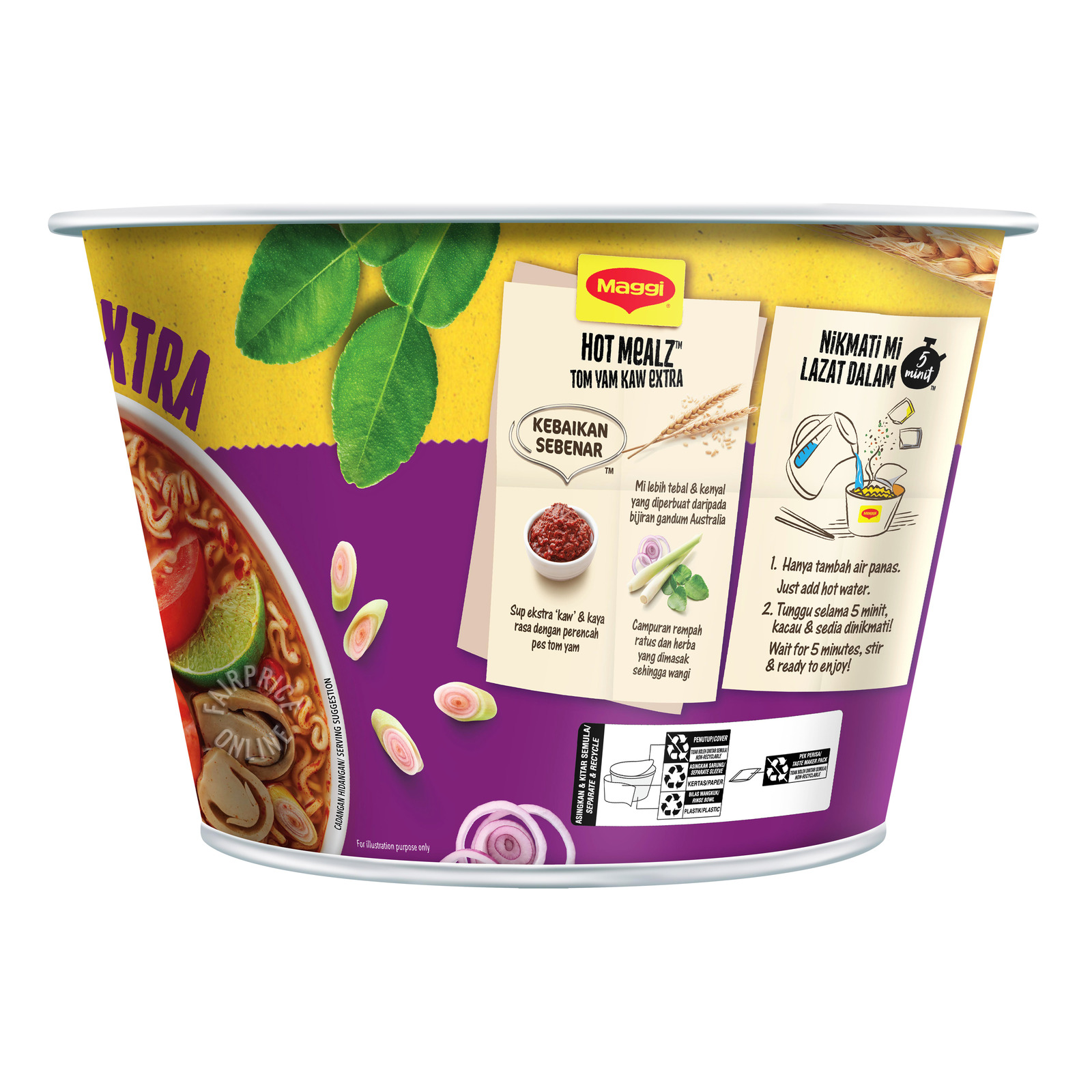 Maggi Hot Mealz Instant Bowl Noodles - Tom Yam | NTUC FairPrice