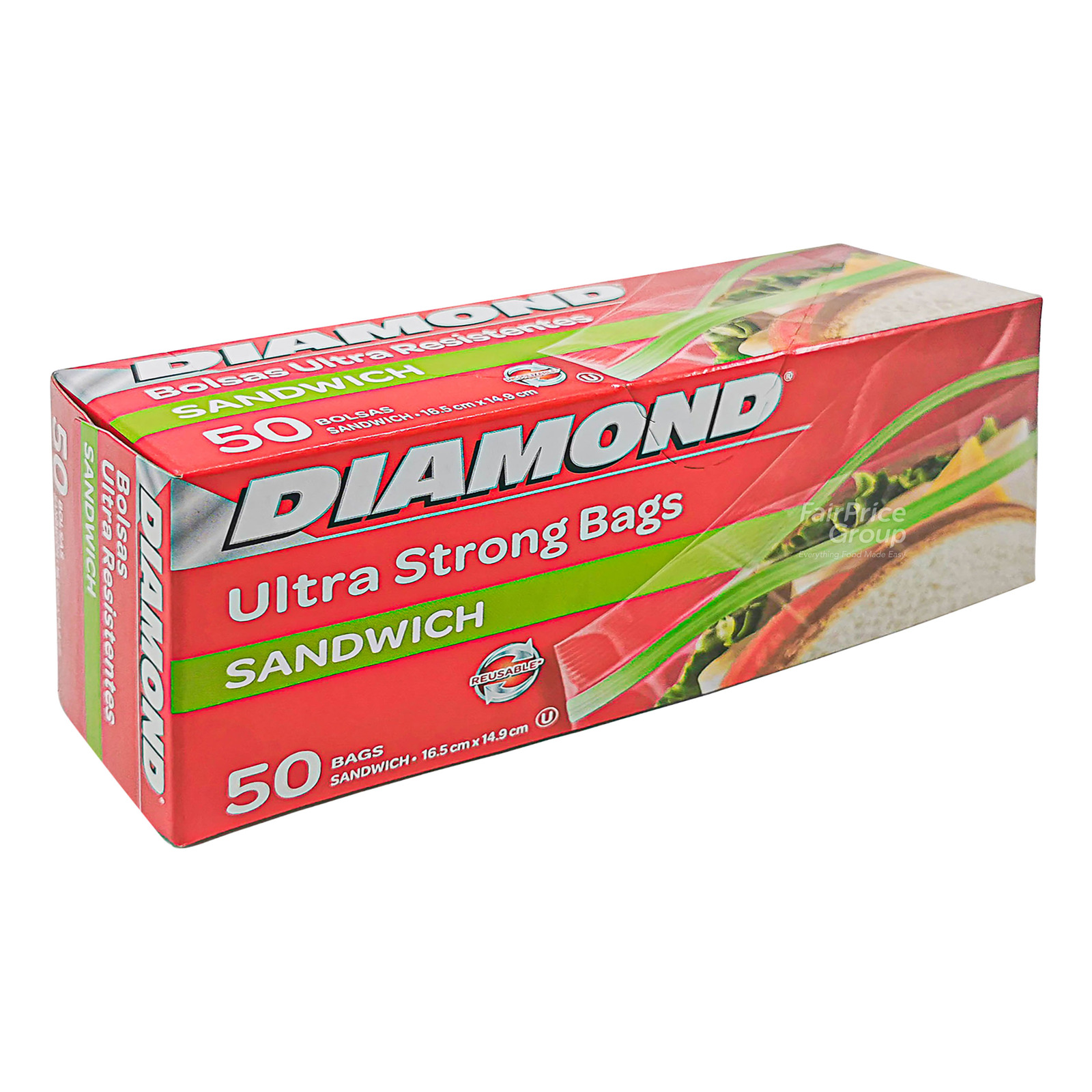 Diamond Zipper Bags - Sandwich | NTUC FairPrice