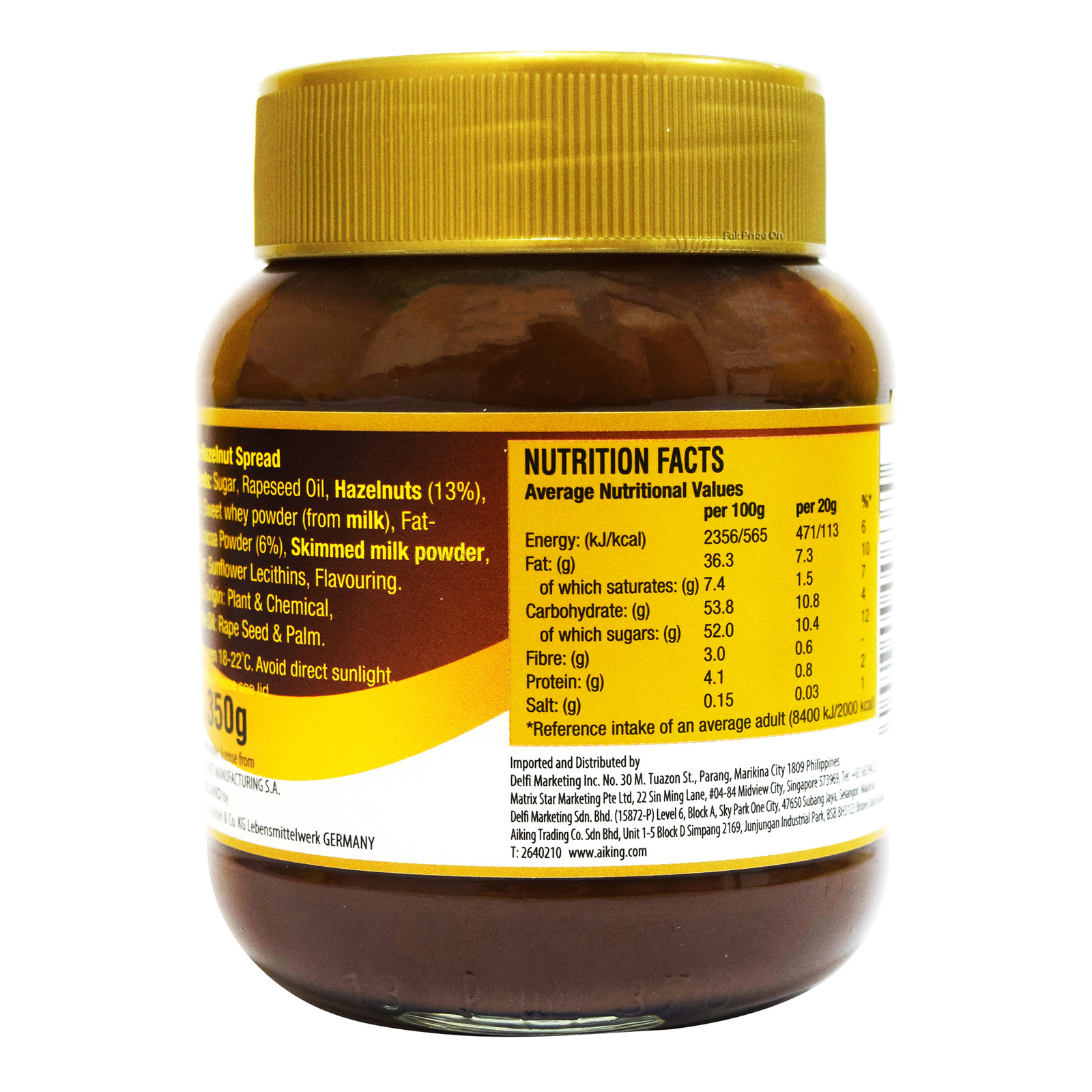 Delfi Chocolate Spread - Double Hazelnut | NTUC FairPrice