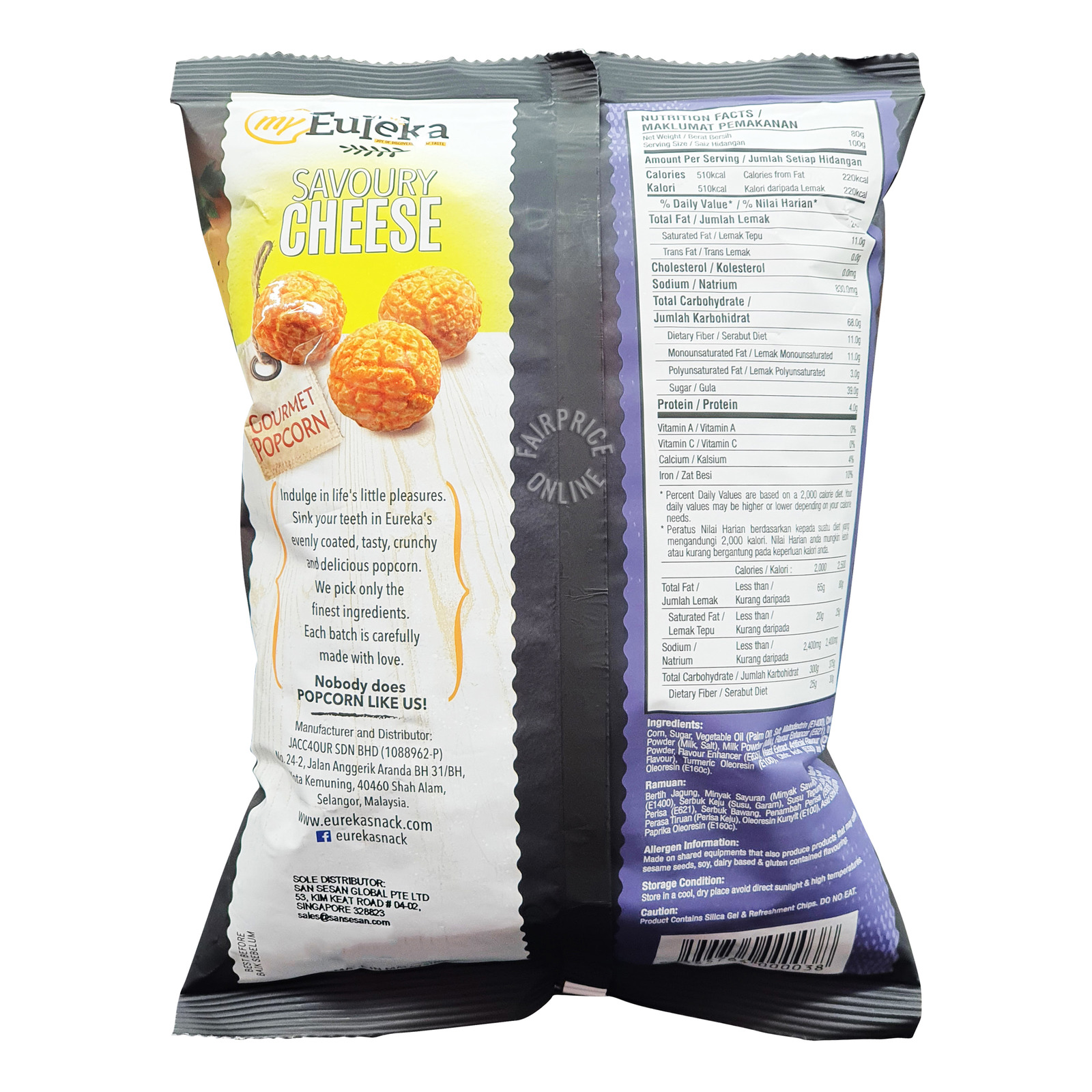 Eureka Popcorn - Savoury Cheese | NTUC FairPrice