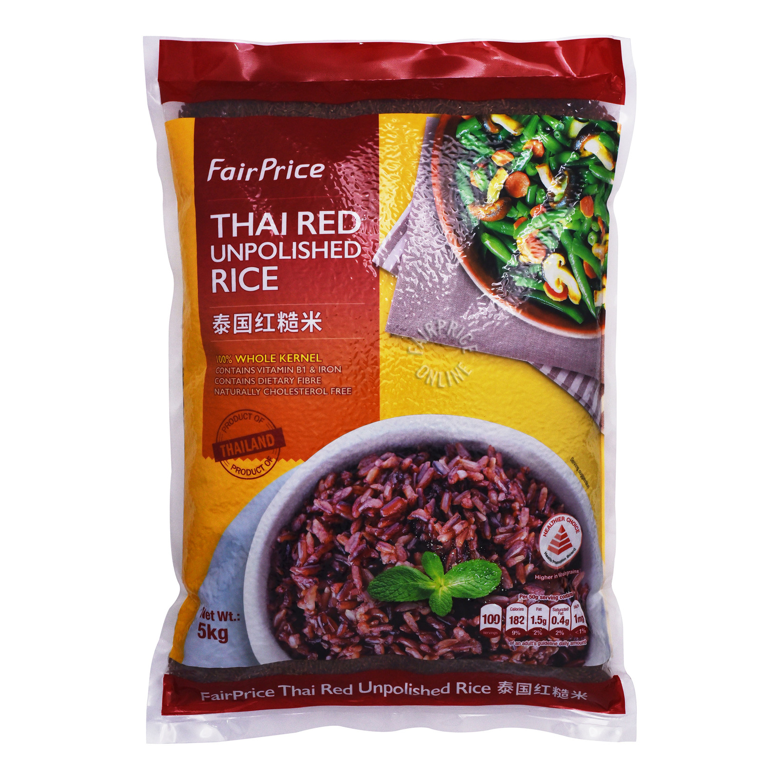 Fairprice Thai Red Unpolished Rice | NTUC FairPrice