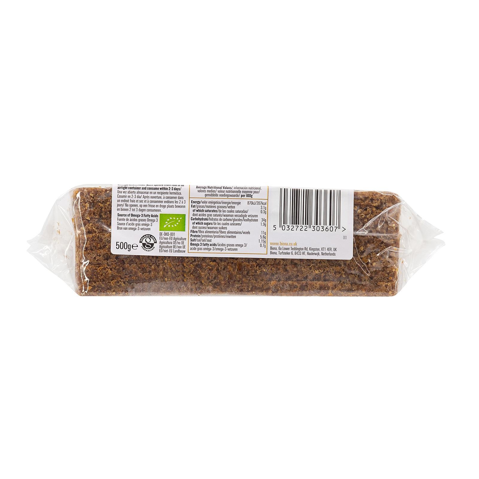 Biona Organic Rye-Omega 3 - Golden Linseed Bread | NTUC FairPrice