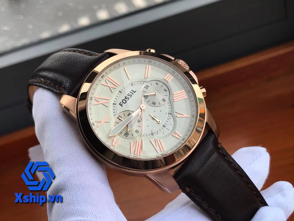Fossil FS4991 Grant Chronograph Eggshell
