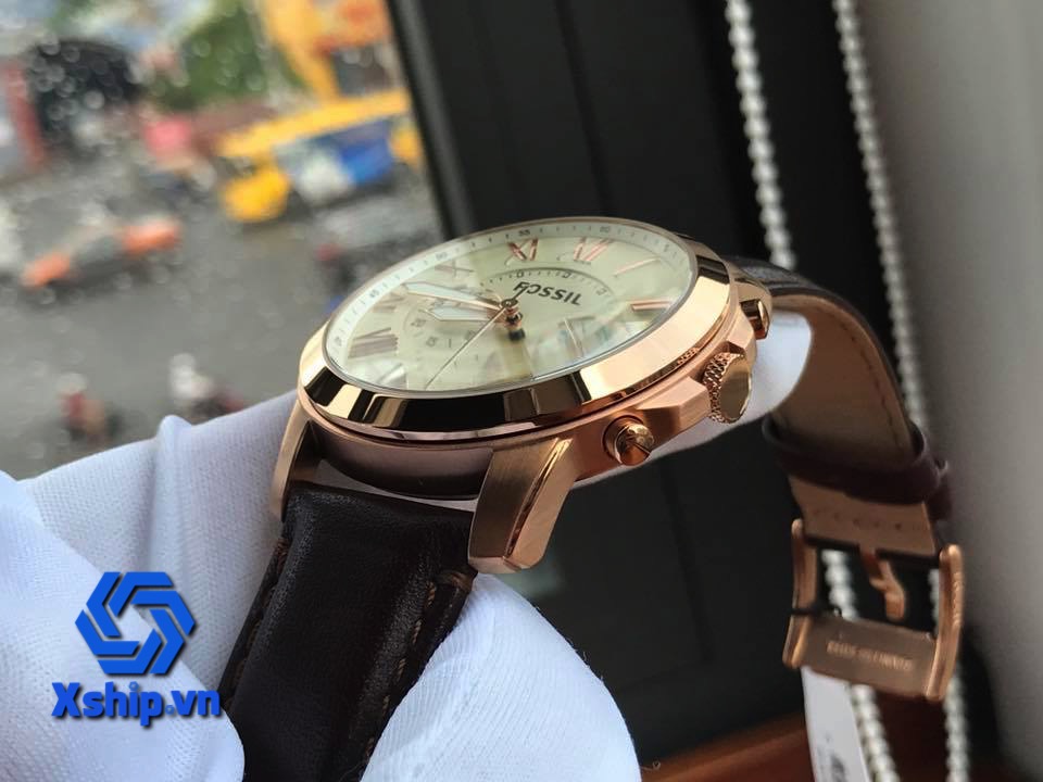 Fossil FS4991 Grant Chronograph Eggshell