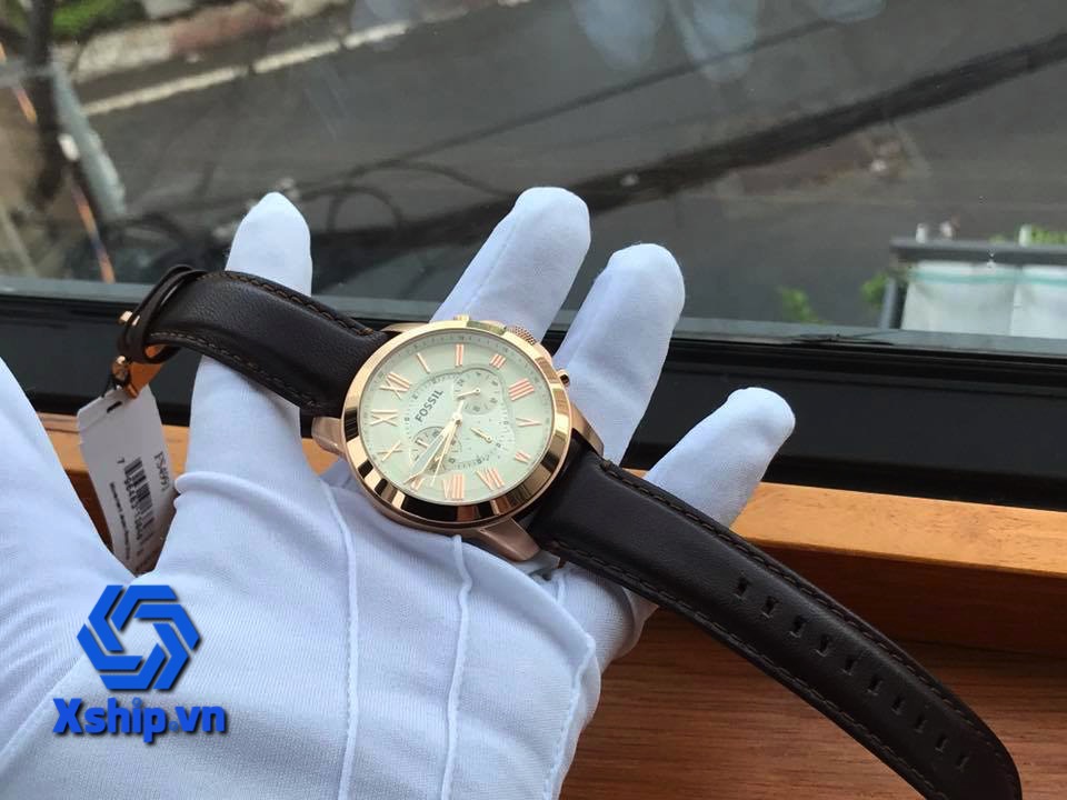 Fossil FS4991 Grant Chronograph Eggshell