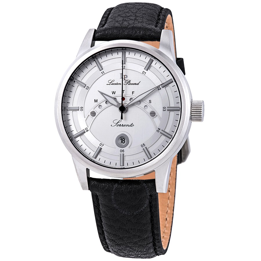 Lucien Piccard Sorrento Silver Dial Mens LP-10154-02S (LP1015402S)