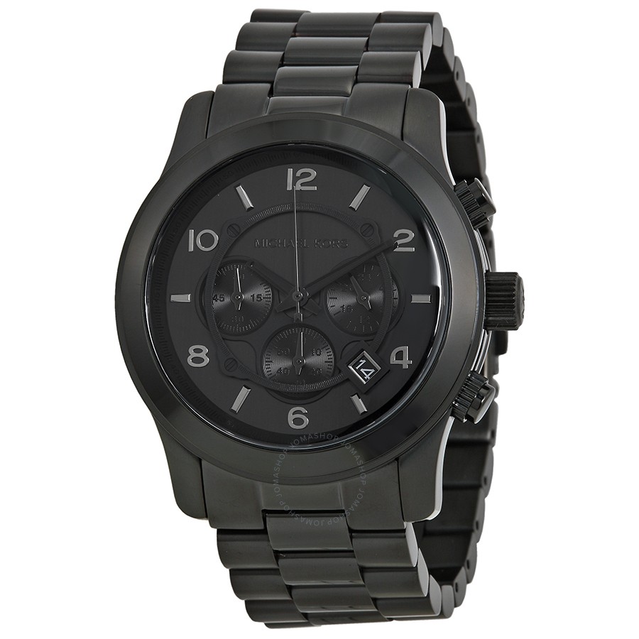 Michael Kors Blacked Out Runway Chronograph Mens MK8157