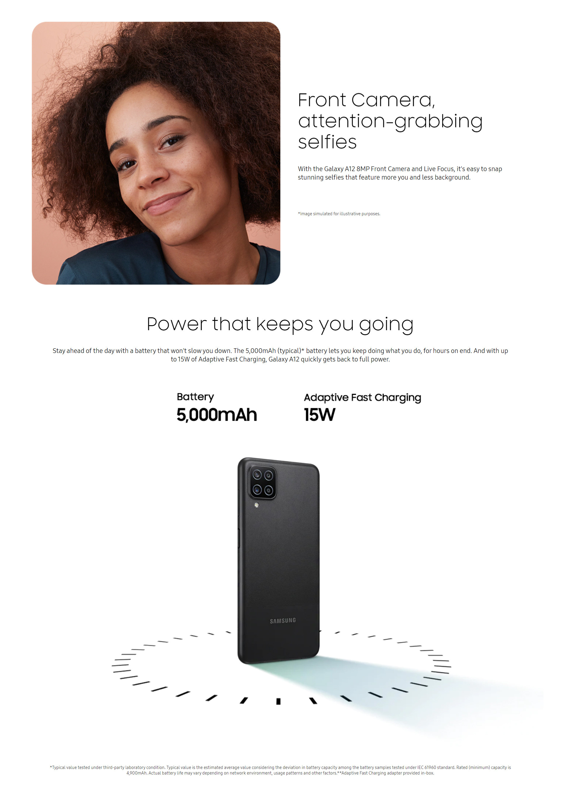 Samsung Galaxy A12 (6GB RAM + 128GB ROM) Smartphone - Original 1 Year ...