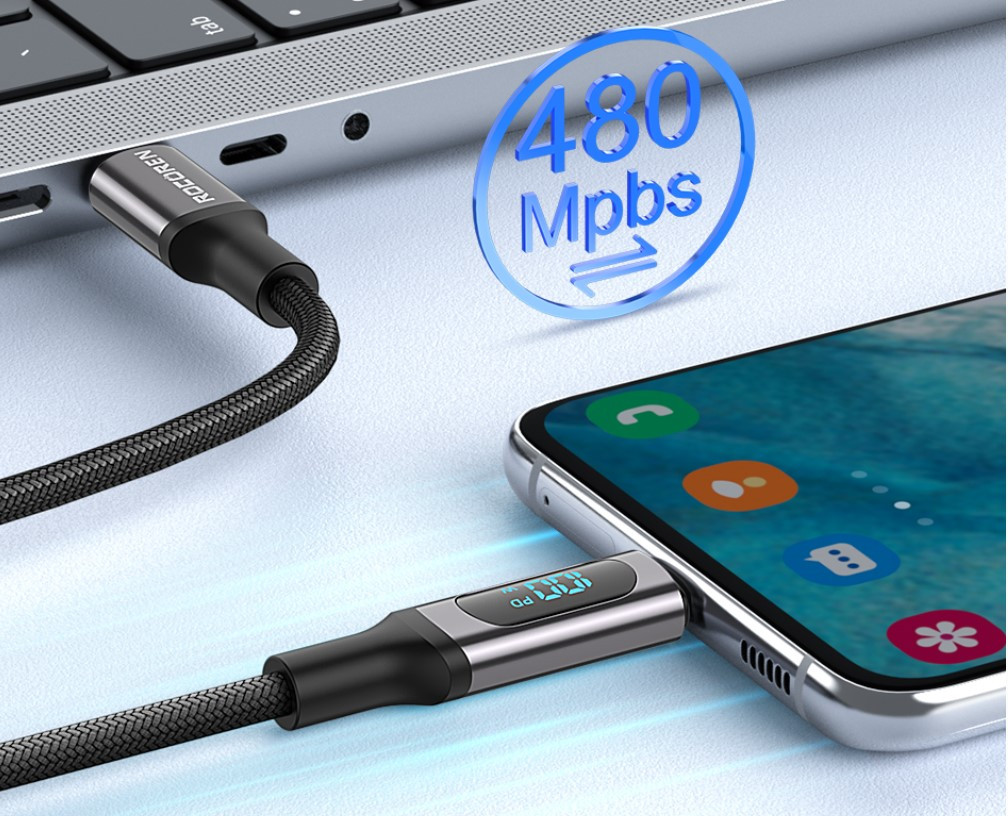 Rocoren RuiJie PD Digital USB C TO C 100W Malaysia - KTS