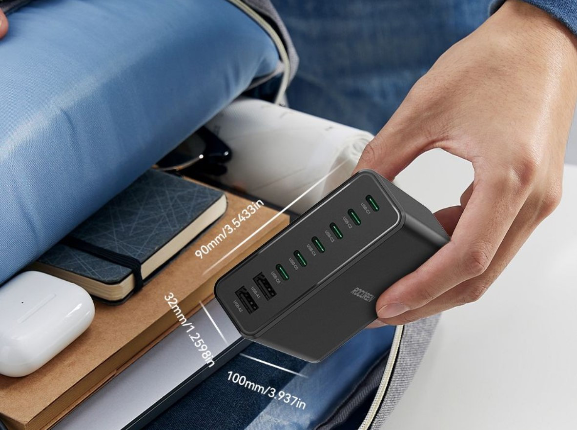 Rocoren Desktop 200W Charger Station (6C+2A) Malaysia - KTS