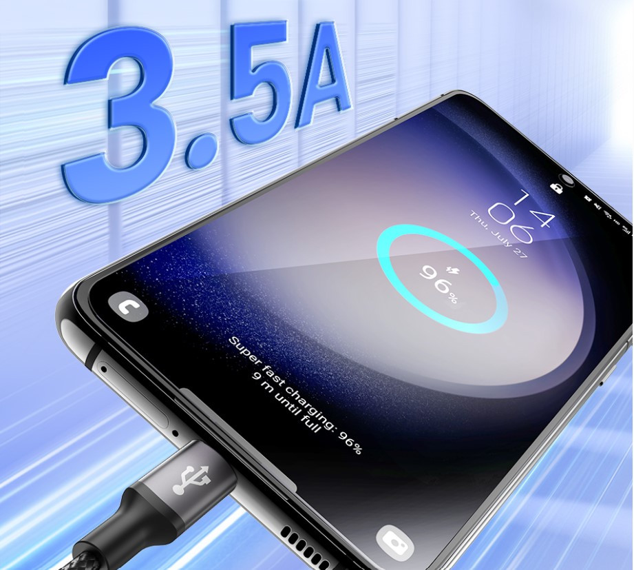 Rocoren Retro Series 3 In 1 USB Cable A TO M/T/L - Original 3 Months ...