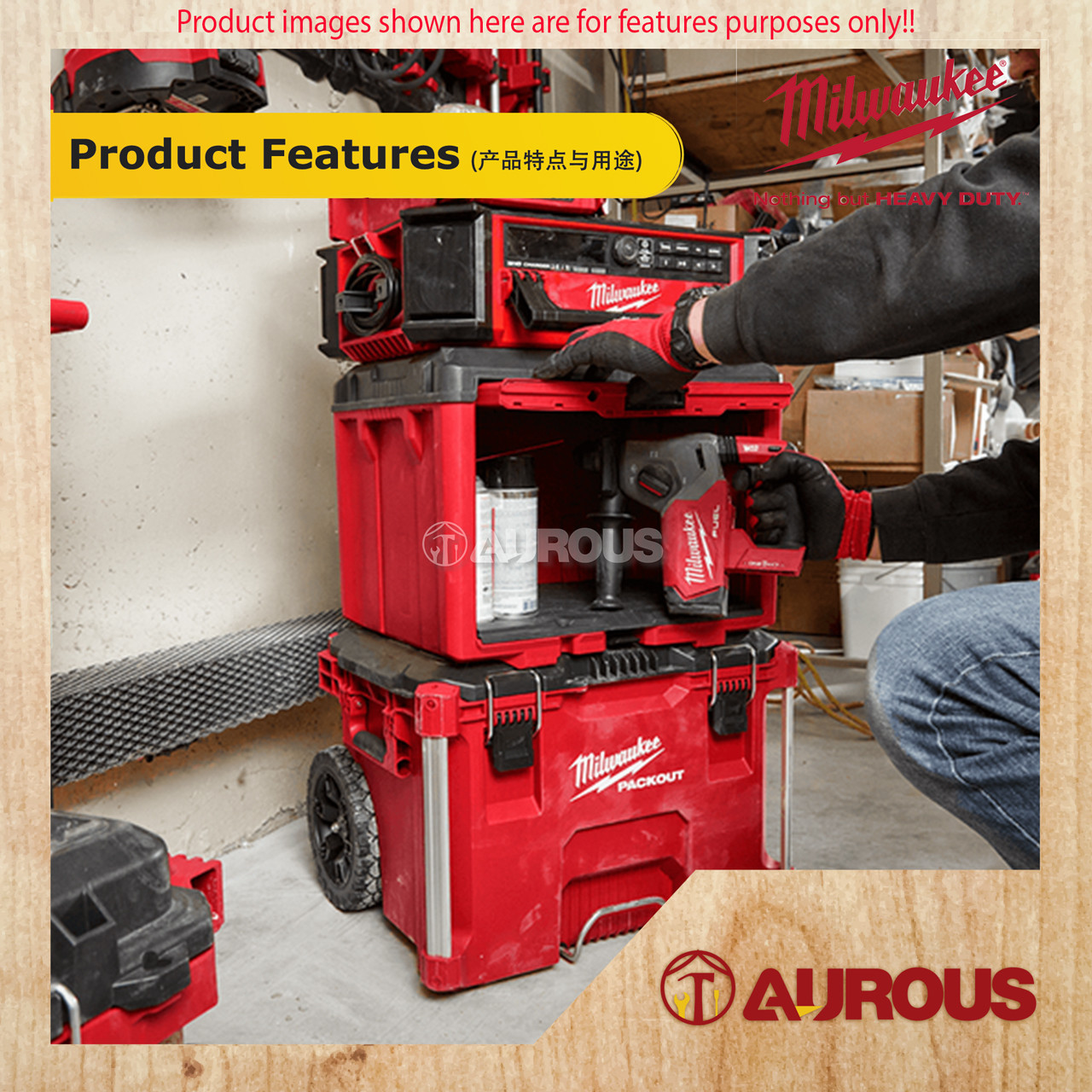 MILWAUKEE PACKOUT LARGE STORAGE CABINET 48-22-8445 (MAX CAPACITY: 22 ...