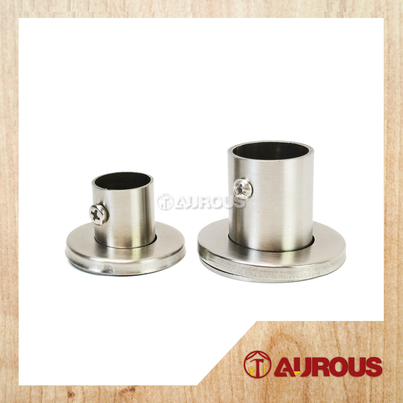 STAINLESS STEEL SU304 FLANGE ROD HOLDER CLOSET ROD END SUPPORT (22MM ...