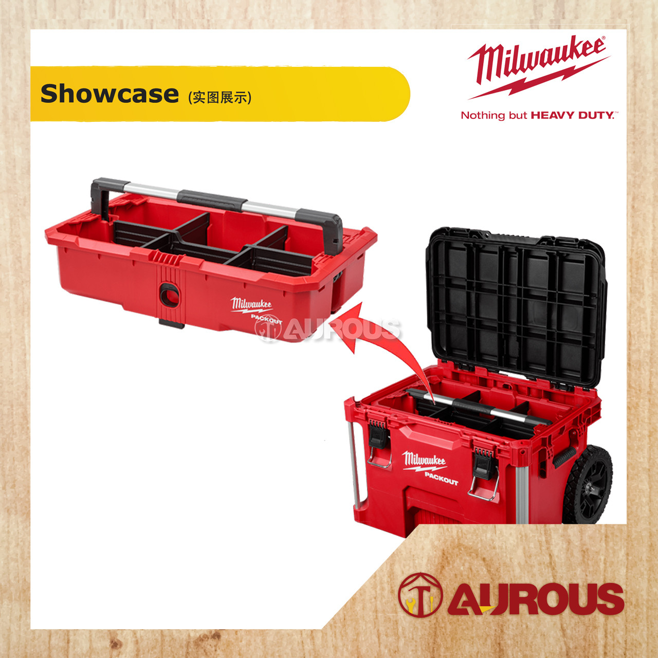 MILWAUKEE PACKOUT TOOL CADDY / TRAY 48-22-8045 (MAX CAPACITY 11.3KG ...