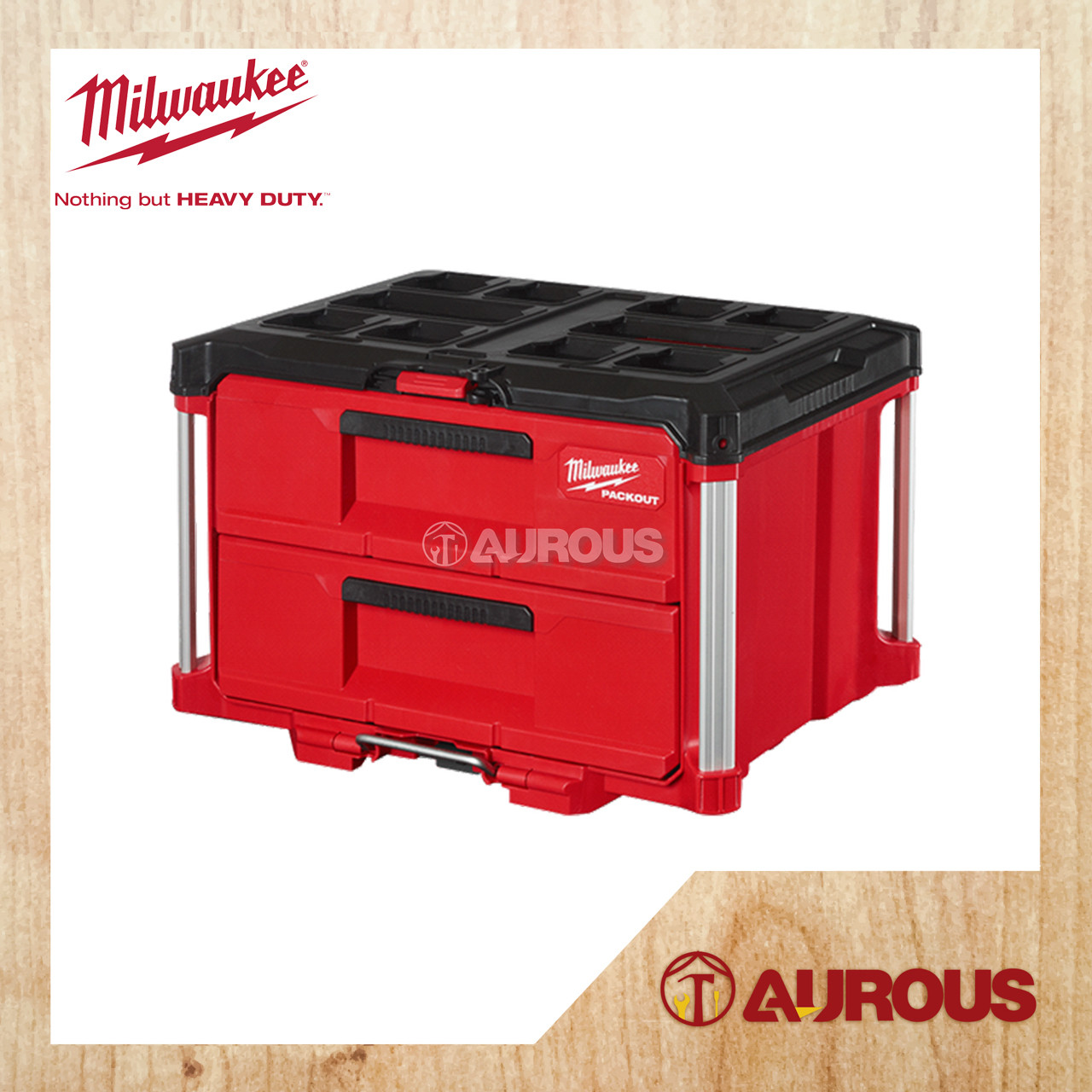 MILWAUKEE PACKOUT 2 DRAWER TOOL BOX (48-22-8442) - Aurous Hardware ...