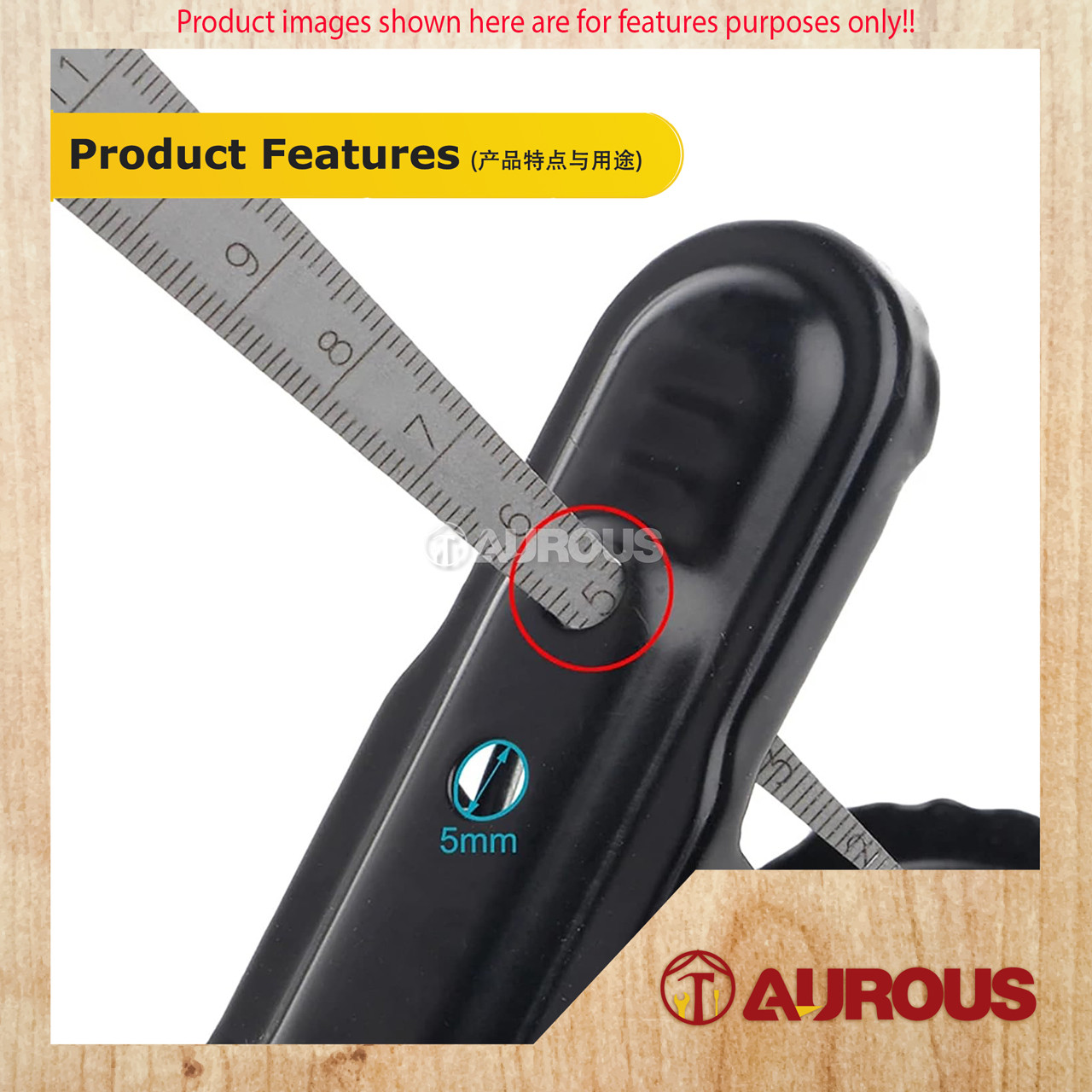 STAINLESS STEEL FOLDING GAP TAPER GAUGE DEPTH RULER WITH STRAIGHT RULER ...