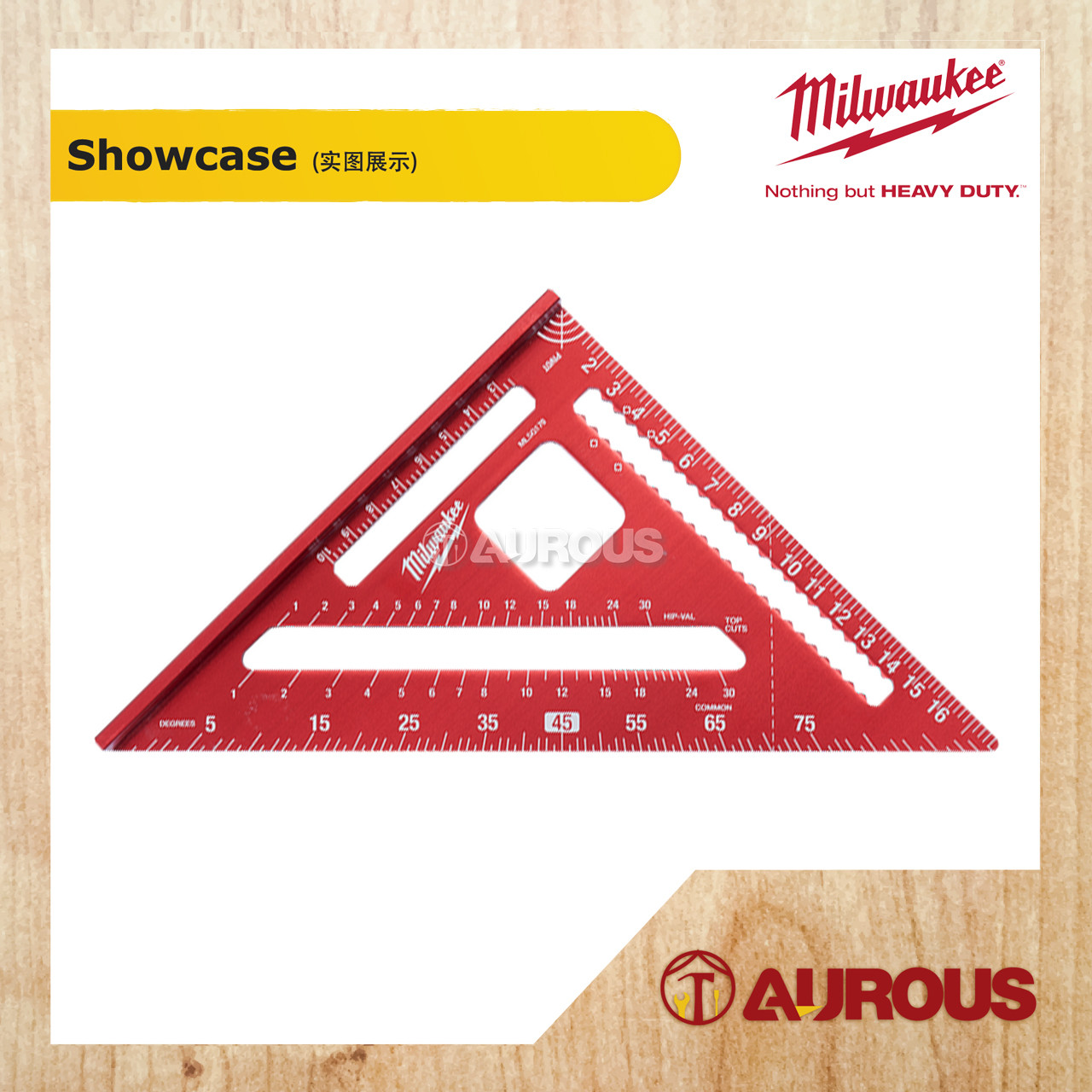 MILWAUKEE 7''/180MM METRIC RAFTER SQUARE RULER (MLSQ 170) - Aurous ...
