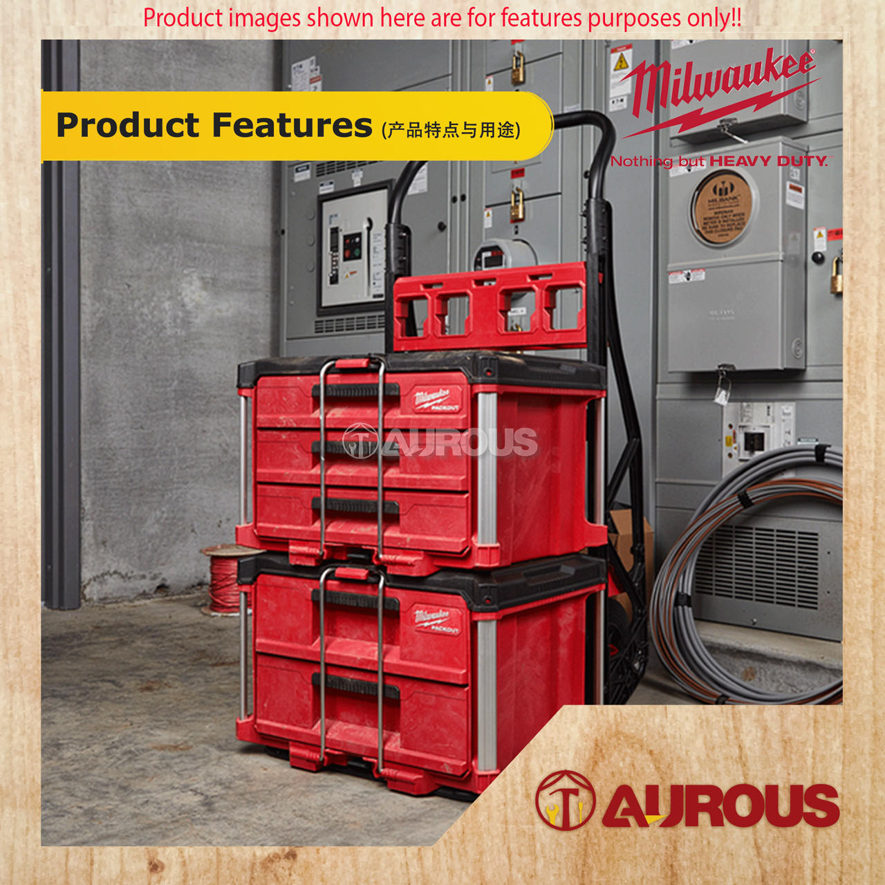 MILWAUKEE PACKOUT 2 DRAWER TOOL BOX (48-22-8442) - Aurous Hardware ...