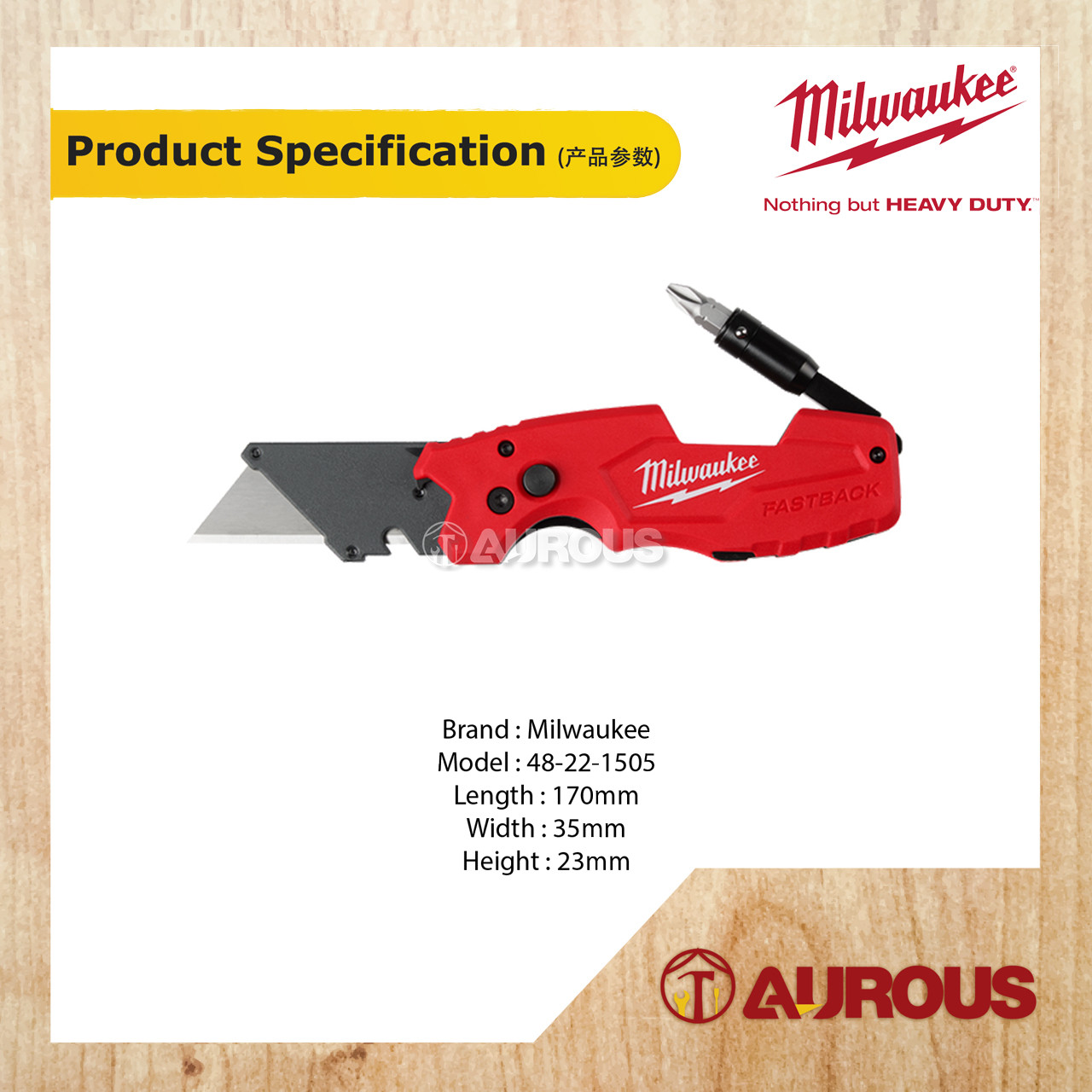 MILWAUKEE PRESS & FLIP FASTBACK 6 IN 1 FOLDING UTILITY KNIFE WITH ...