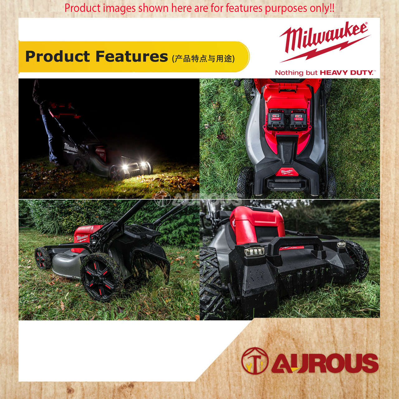 MILWAUKEE M18 FUEL 53CM (21″) SELF PROPELLED DUAL BATTERY LAWN MOWER ...