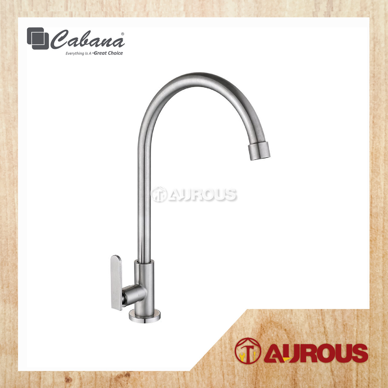 CABANA STAINLESS STEEL 304 PILLAR MOUNTED KITCHEN SINK TAP WATER TAP ...