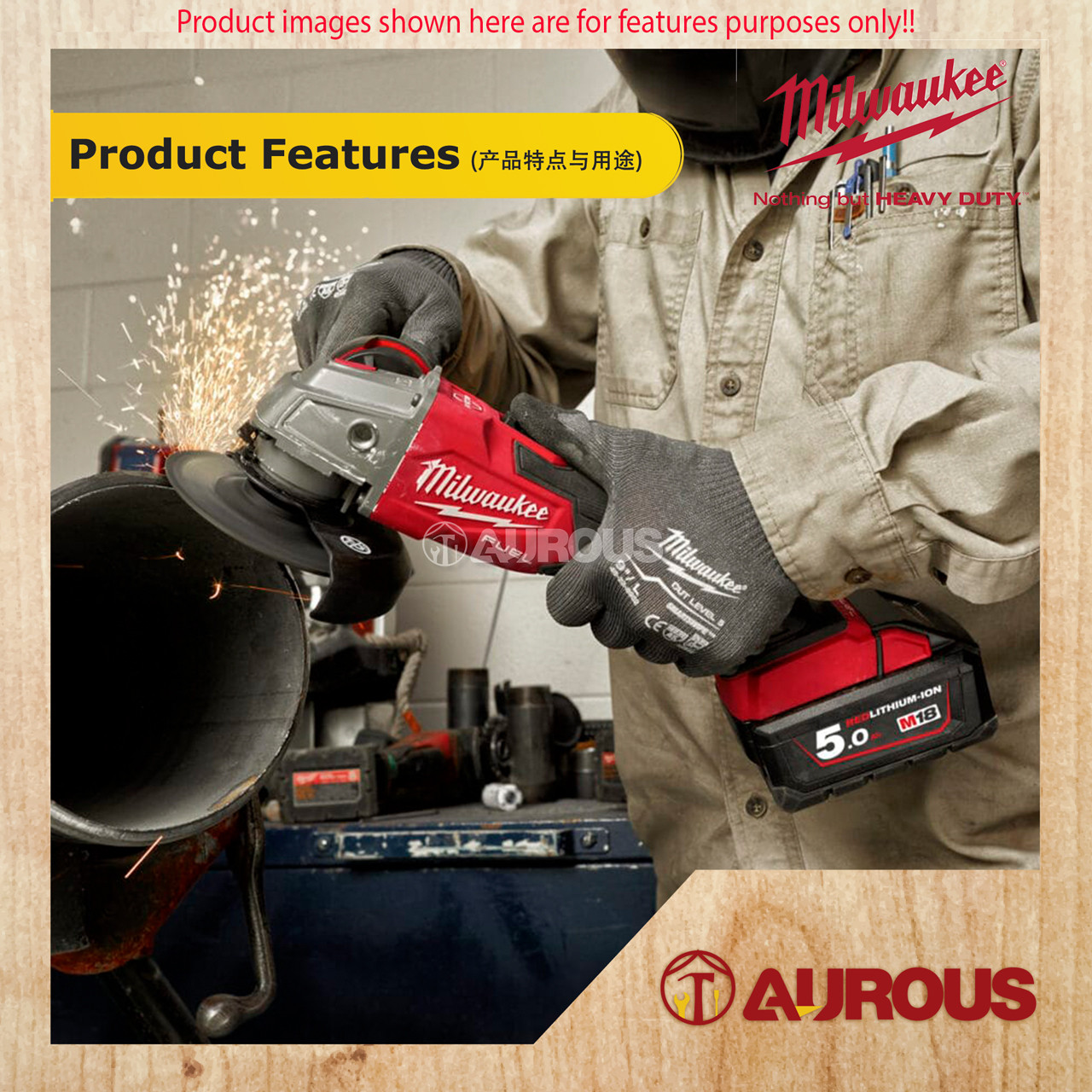 MILWAUKEE M18 FUEL 4" 100MM BRAKING ANGLE GRINDER RAPID STOP WITH SLIDE ...