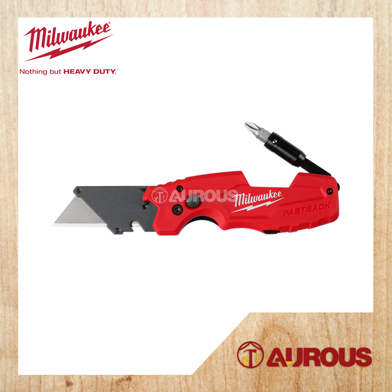 MILWAUKEE PRESS & FLIP FASTBACK 6 IN 1 FOLDING UTILITY KNIFE WITH ...