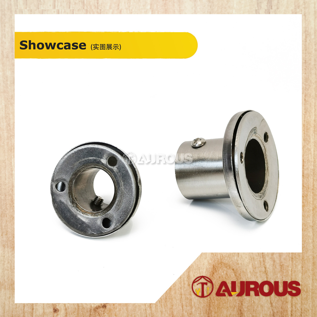 STAINLESS STEEL SU304 FLANGE ROD HOLDER CLOSET ROD END SUPPORT (22MM ...