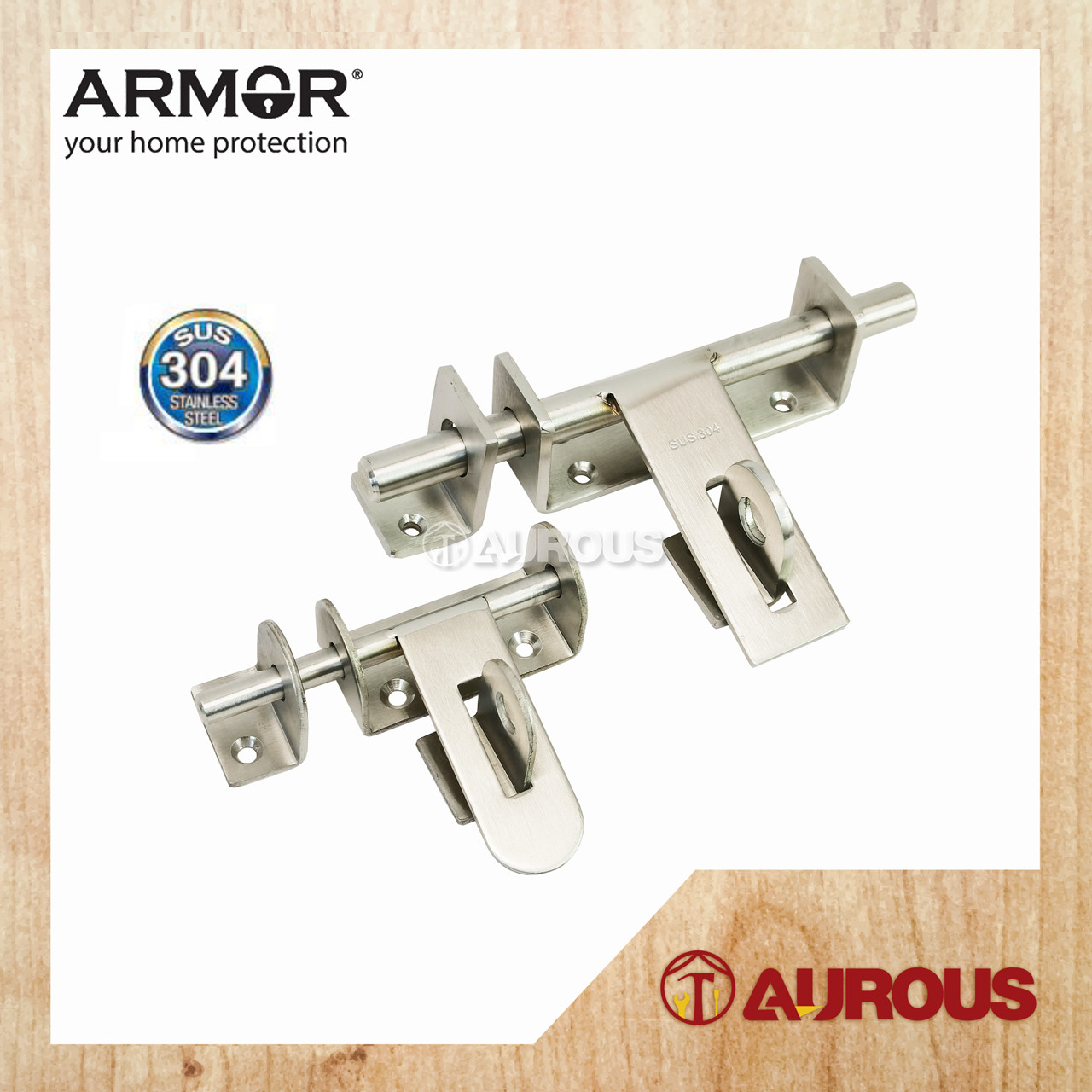 ARMOR STAINLESS STEEL SUS304 DOOR BOLT SECURITY LOCK (ADB-SS1 SMALL ...