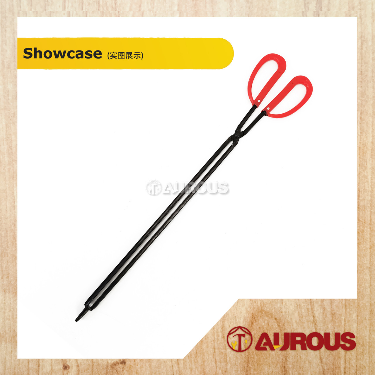 CHARCOAL METAL TONG PICKER RUBBISH C/W RED HANDLE - Aurous | Tick Hong ...