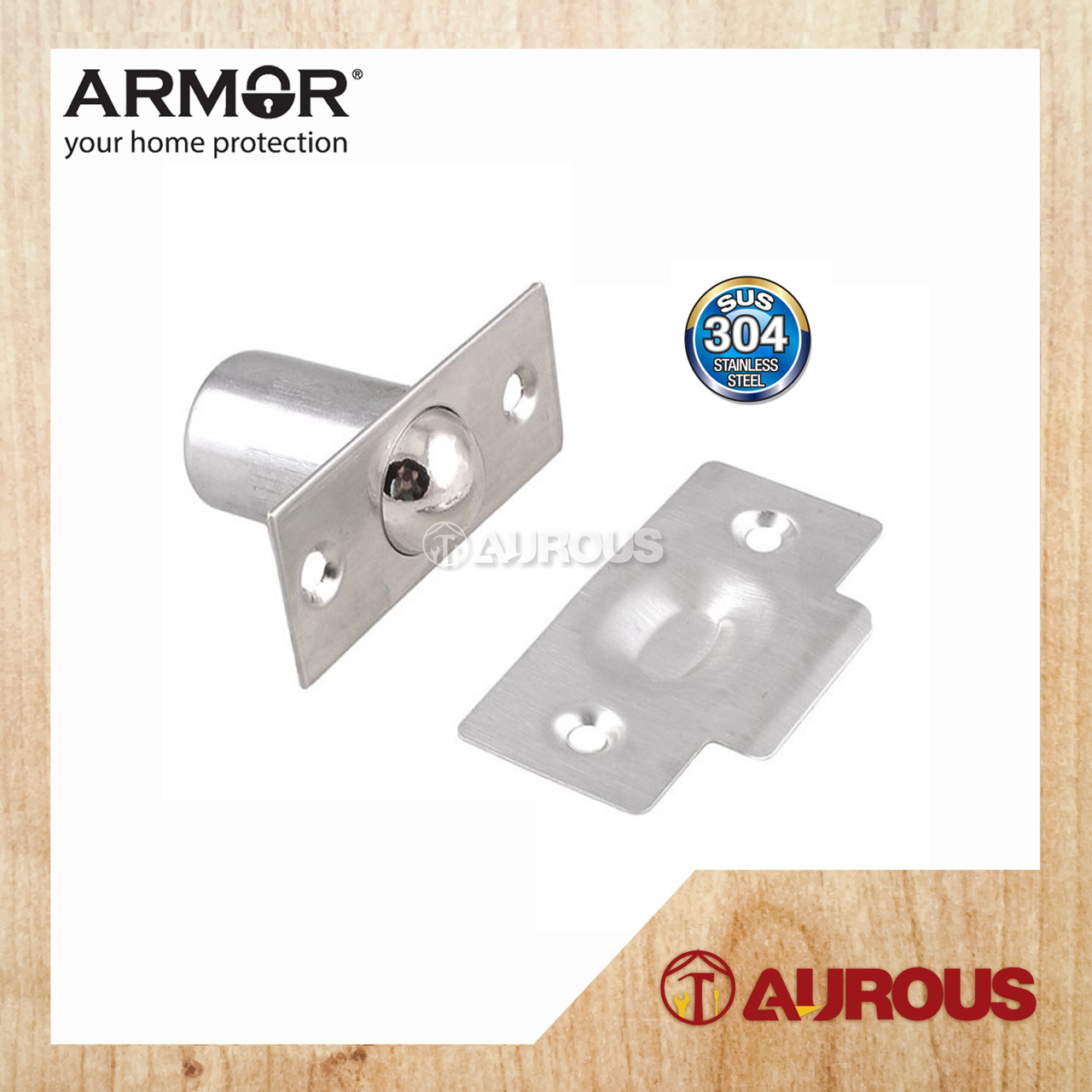 ARMOR STAINLESS STEEL SUS304 ROLLER BALL CATCH LOCK FOR HOUSE DOOR LOCK ...