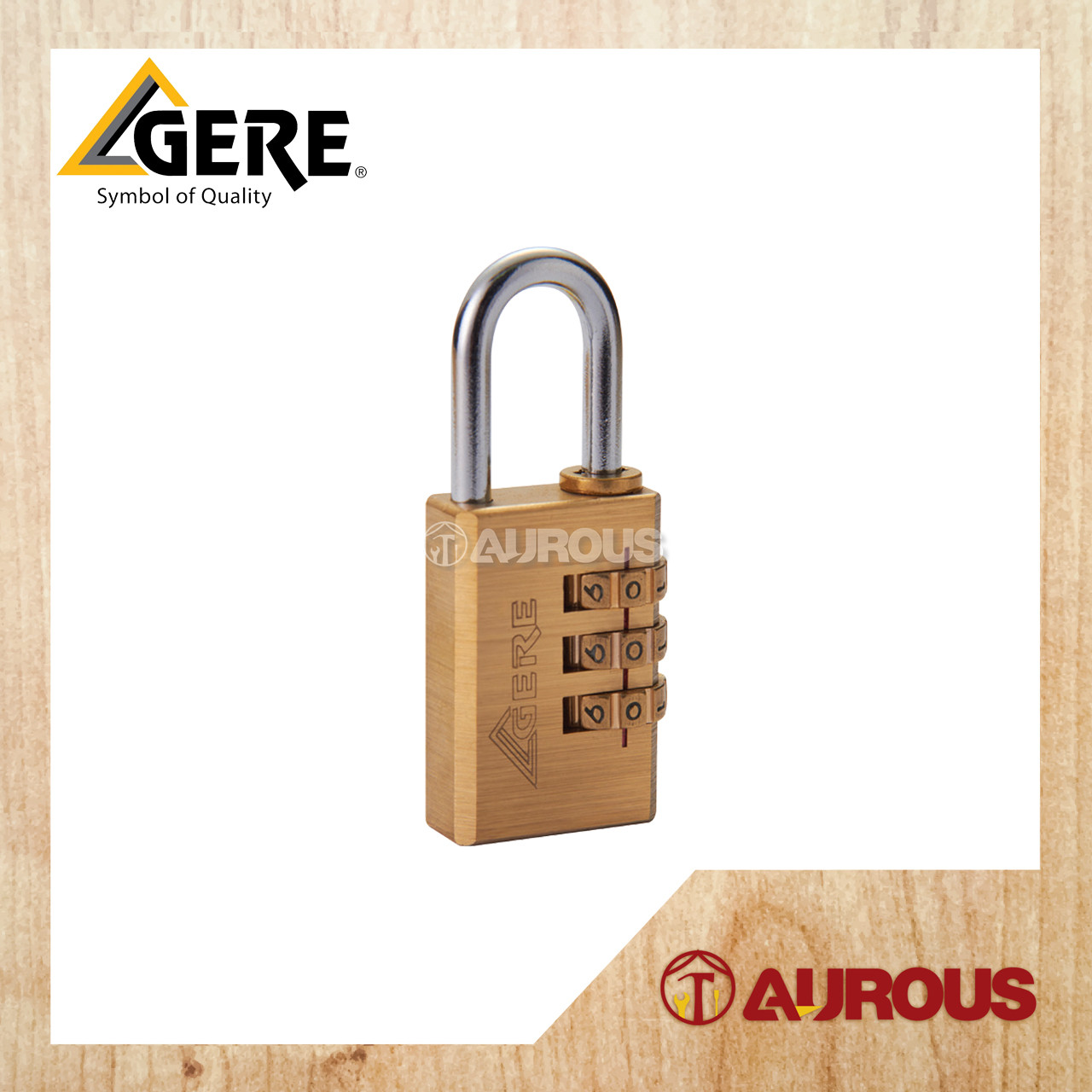 GERE COMBINATION PADLOCK (CL32303D / CL32404D / CL32504D) - Aurous Hardware Online Store