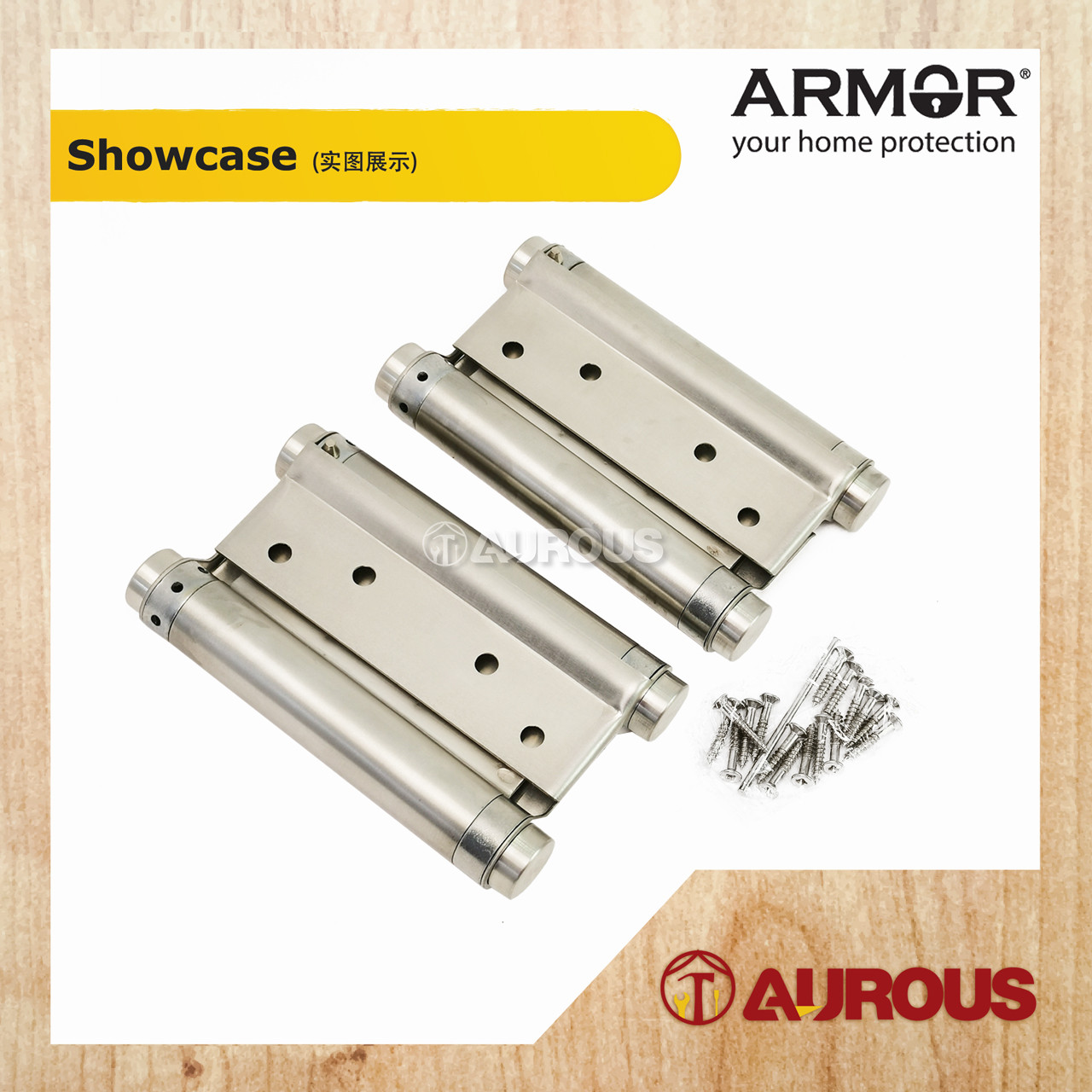 ARMOR STAINLESS STEEL SUS304 DOUBLE ACTION SPRING HINGE FOR WOODEN DOOR ...