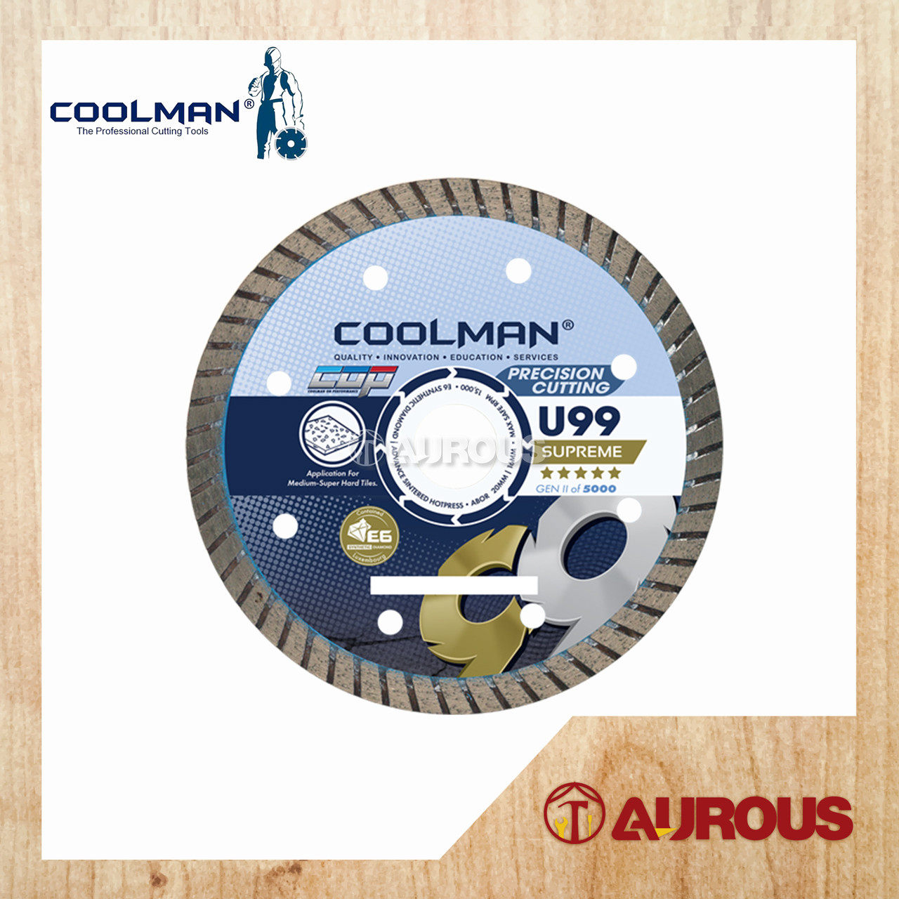 COOLMAN THIN TURBO SUPREME BLADE CUTTING DISC 4”/105MM (U99) - Aurous ...